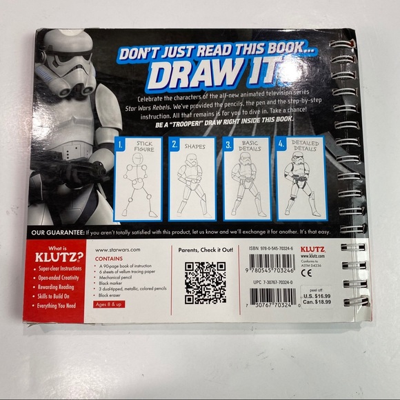Star Wars | Toys | Draw Star Wars Draw In Book Art Missing Pencil ...